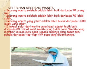 Kata mutiara wanita solehah | PPTX
