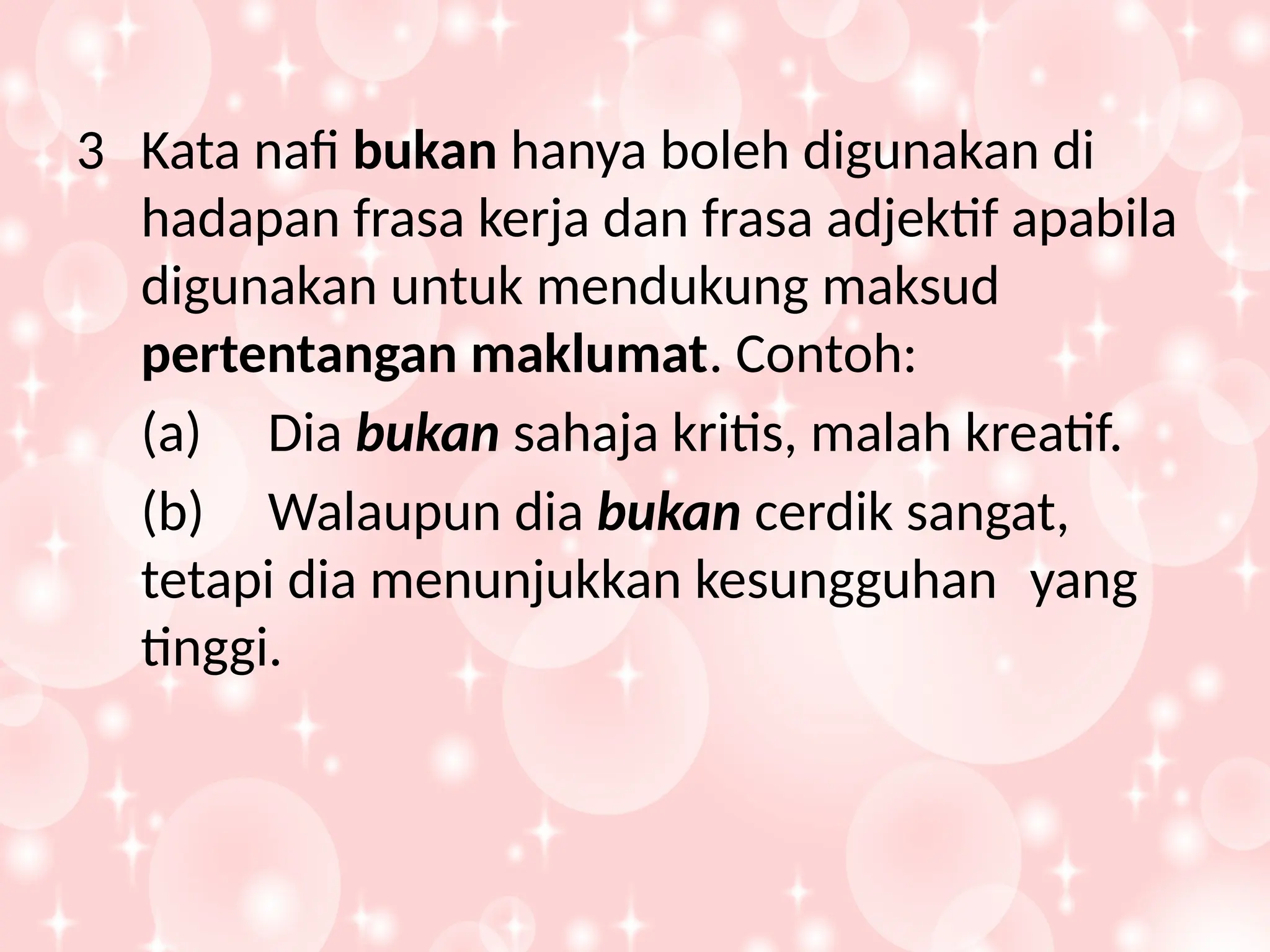 Kata Nafi BAHASA MALAYSIA TINGKATAN MENENGAH | PPTX