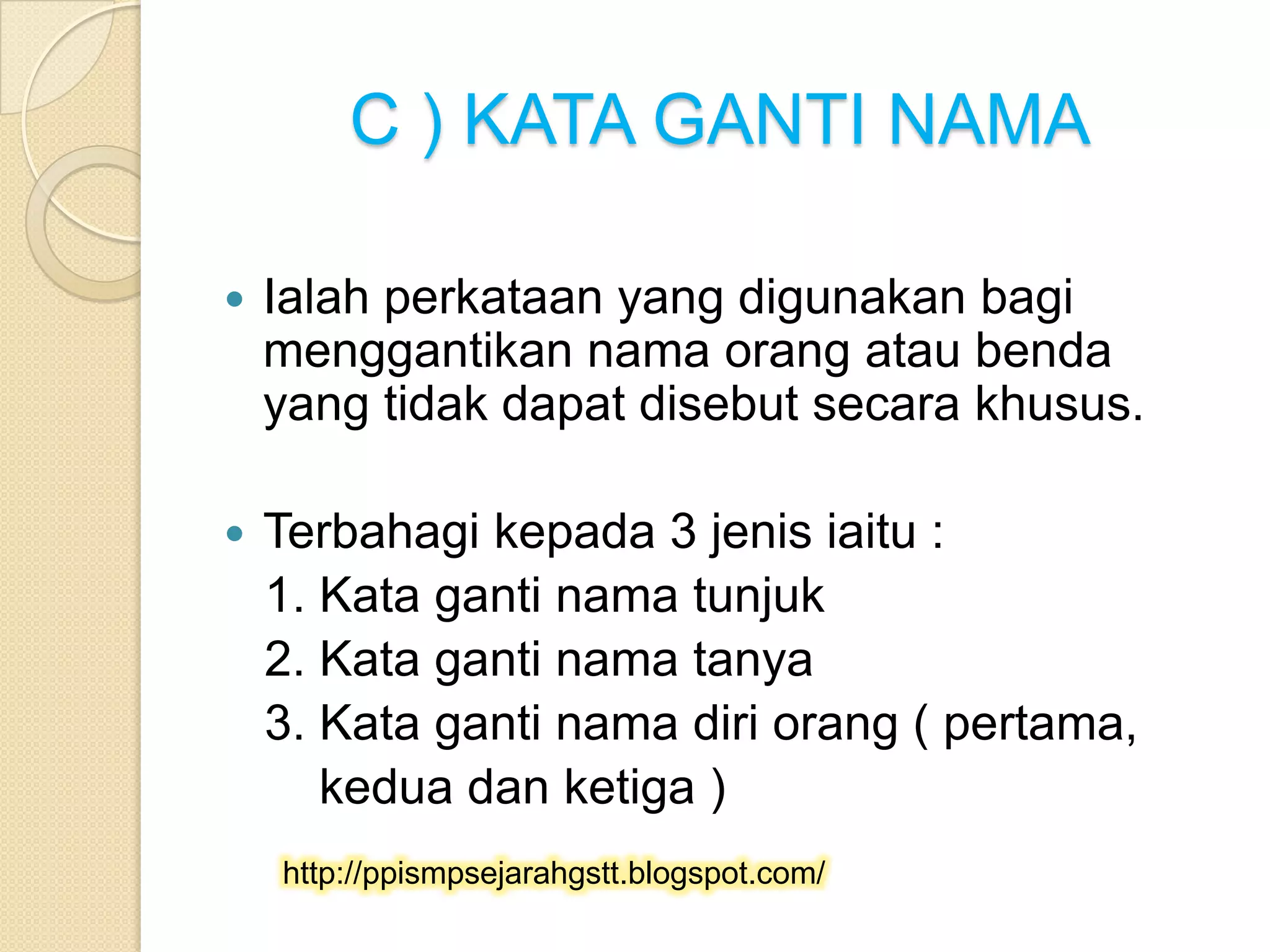 Kata nama | PPSX