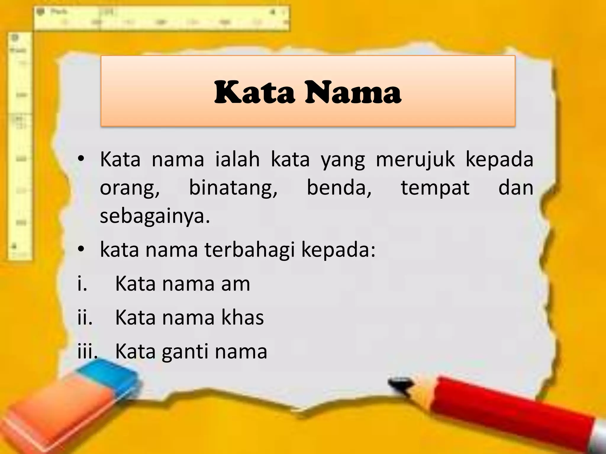 Kata nama | PPT