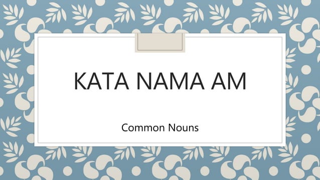 Kata nama | PPT