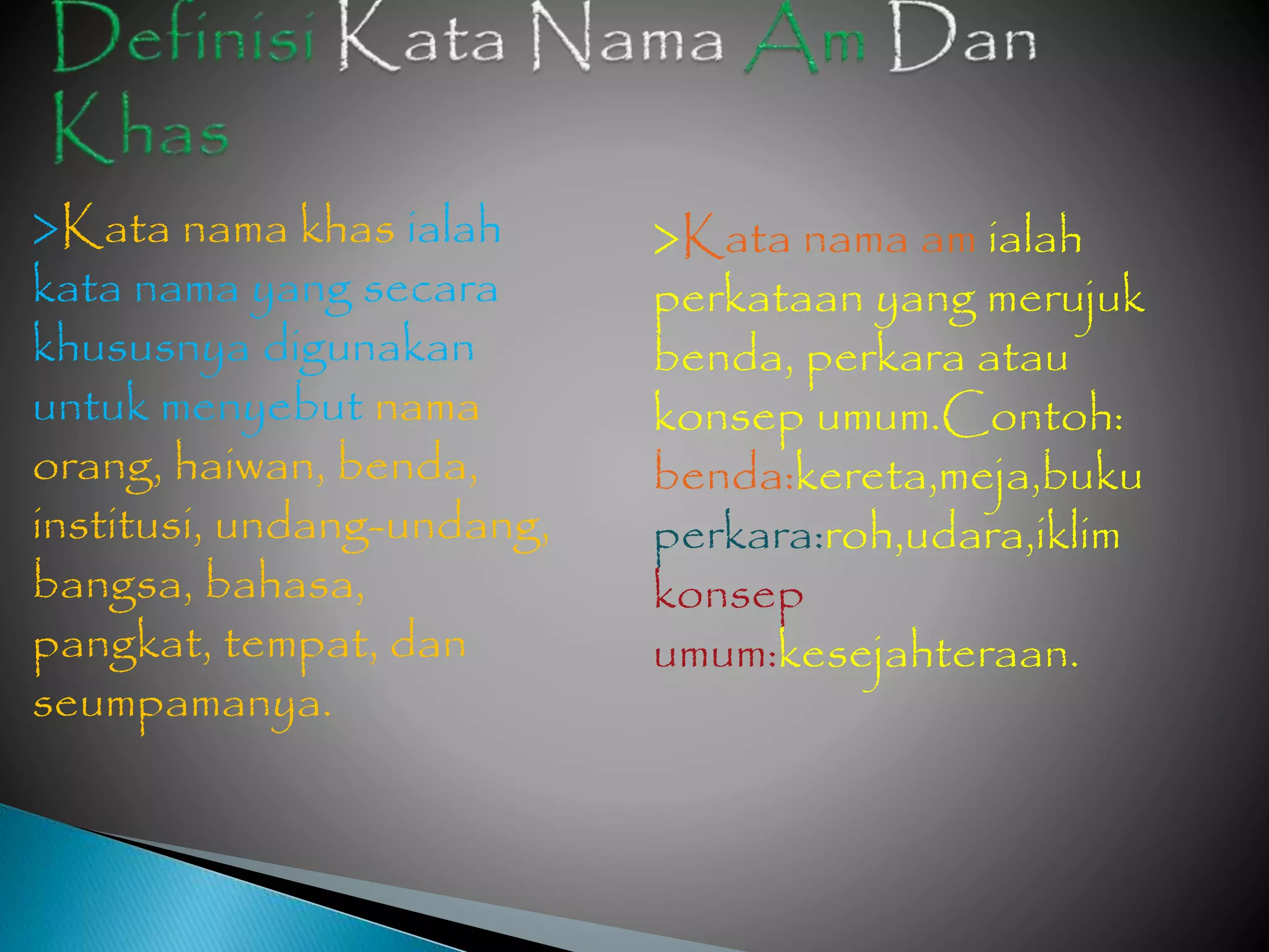 Kata nama am dan khas | PPT