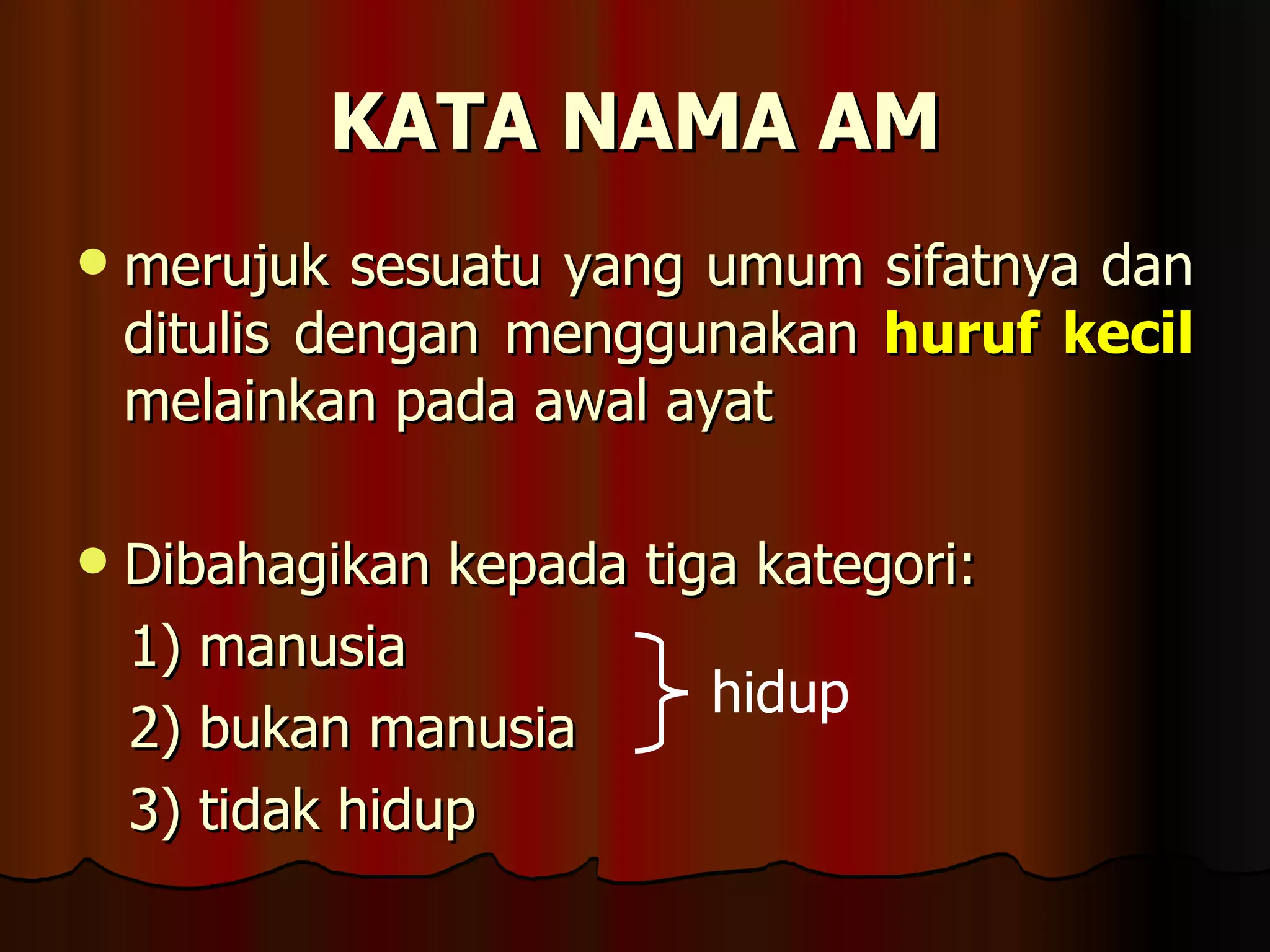 Kata nama khas am | PPT