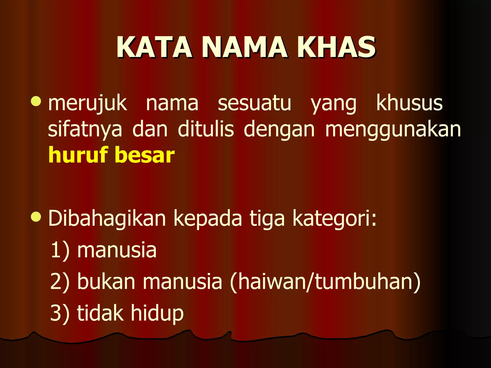 Kata nama khas am | PPT