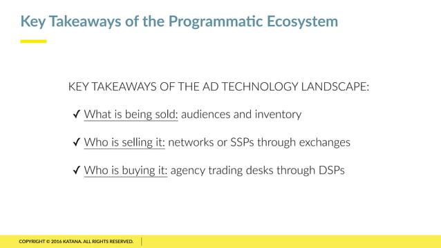 Quick Tips: Programmatic Ecosystem | PPT