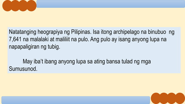 Katangiang heograpikal ng pilipinas | PPTX