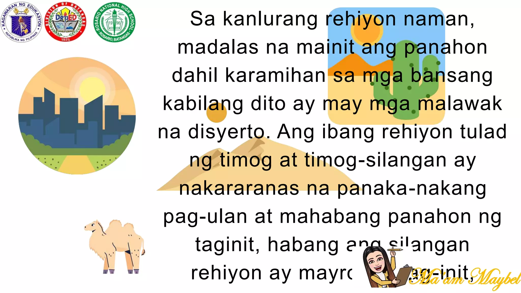 Katangiang pisikal ng mga rehiyon sa asya | PPTX