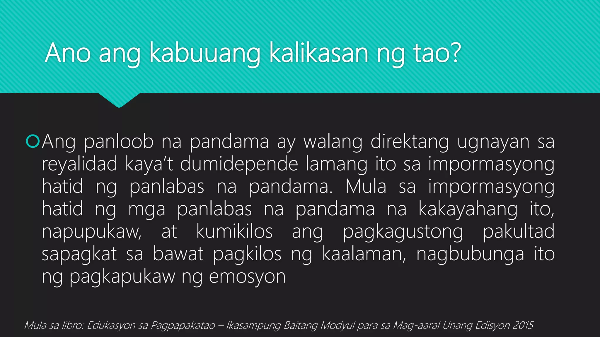 Katangian ng isip at kilos loob | PPTX