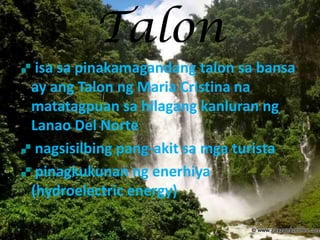 Katangian ng mga anyong tubig (araling panlipunan) | PPTX