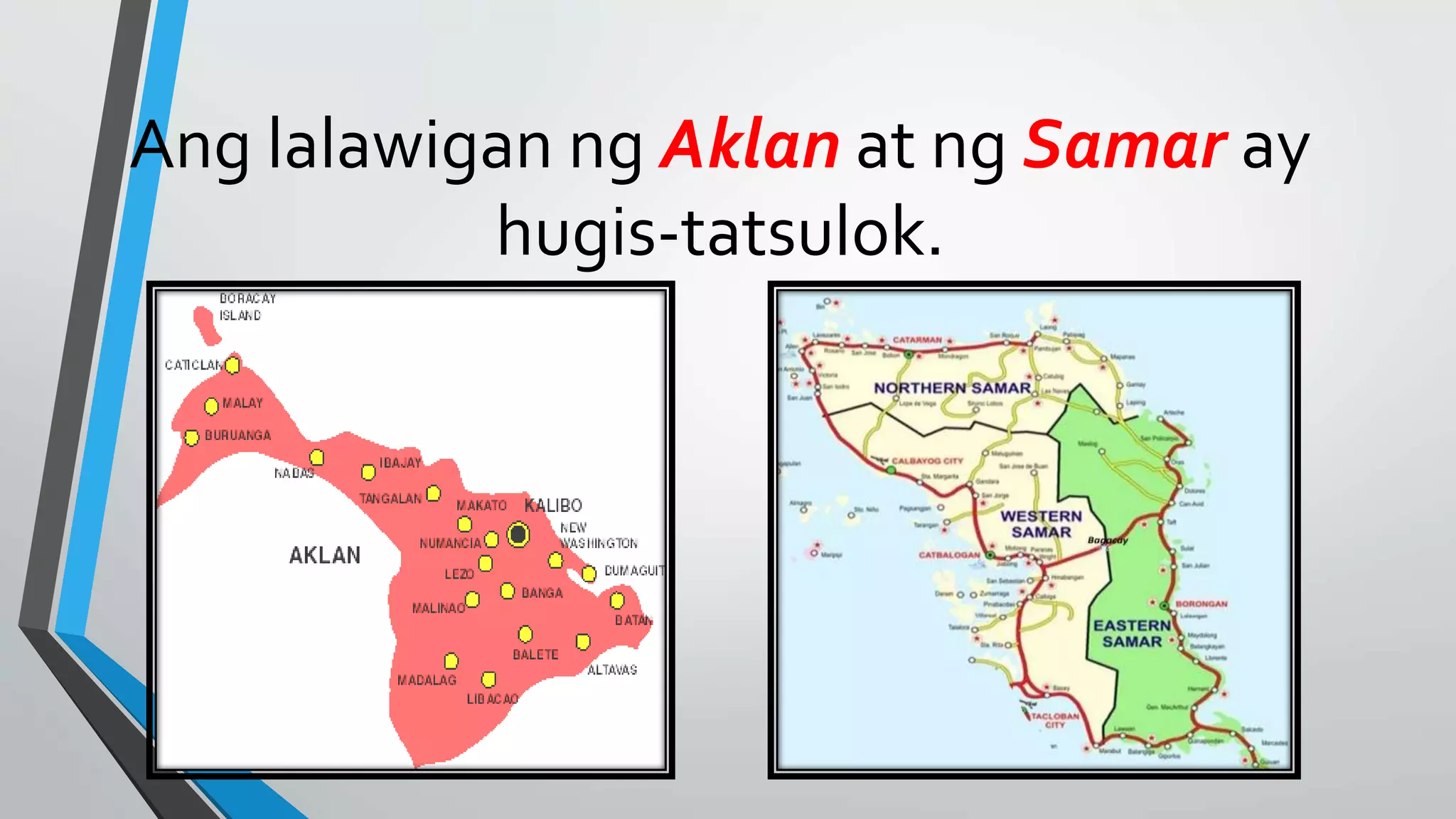 Katangian ng mga Lalawigan | PPTX