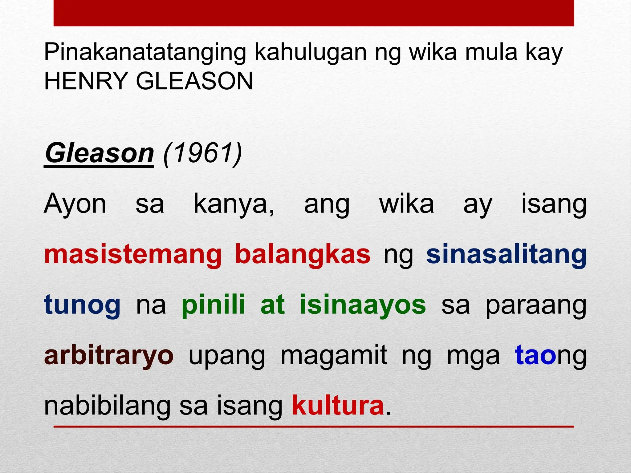 Katangian ng Wika (Characteristics of Language) | PDF