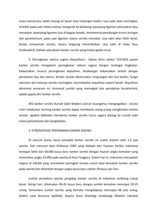 Kanker Serviks | DOCX