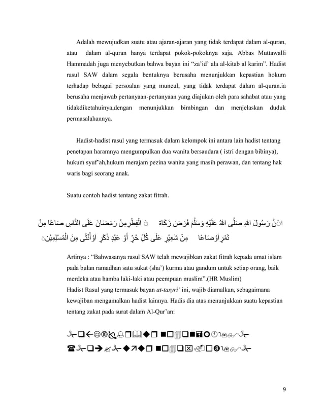 MAKALAH -FUNGSI HADIST | DOCX