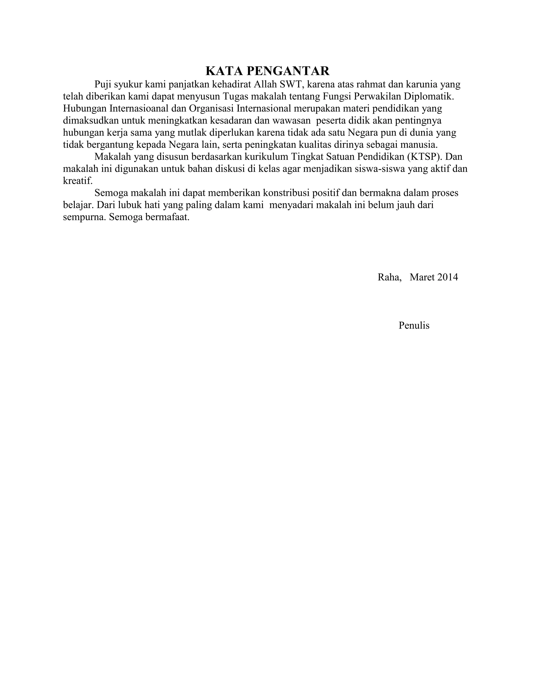 Kata pengantar | PDF