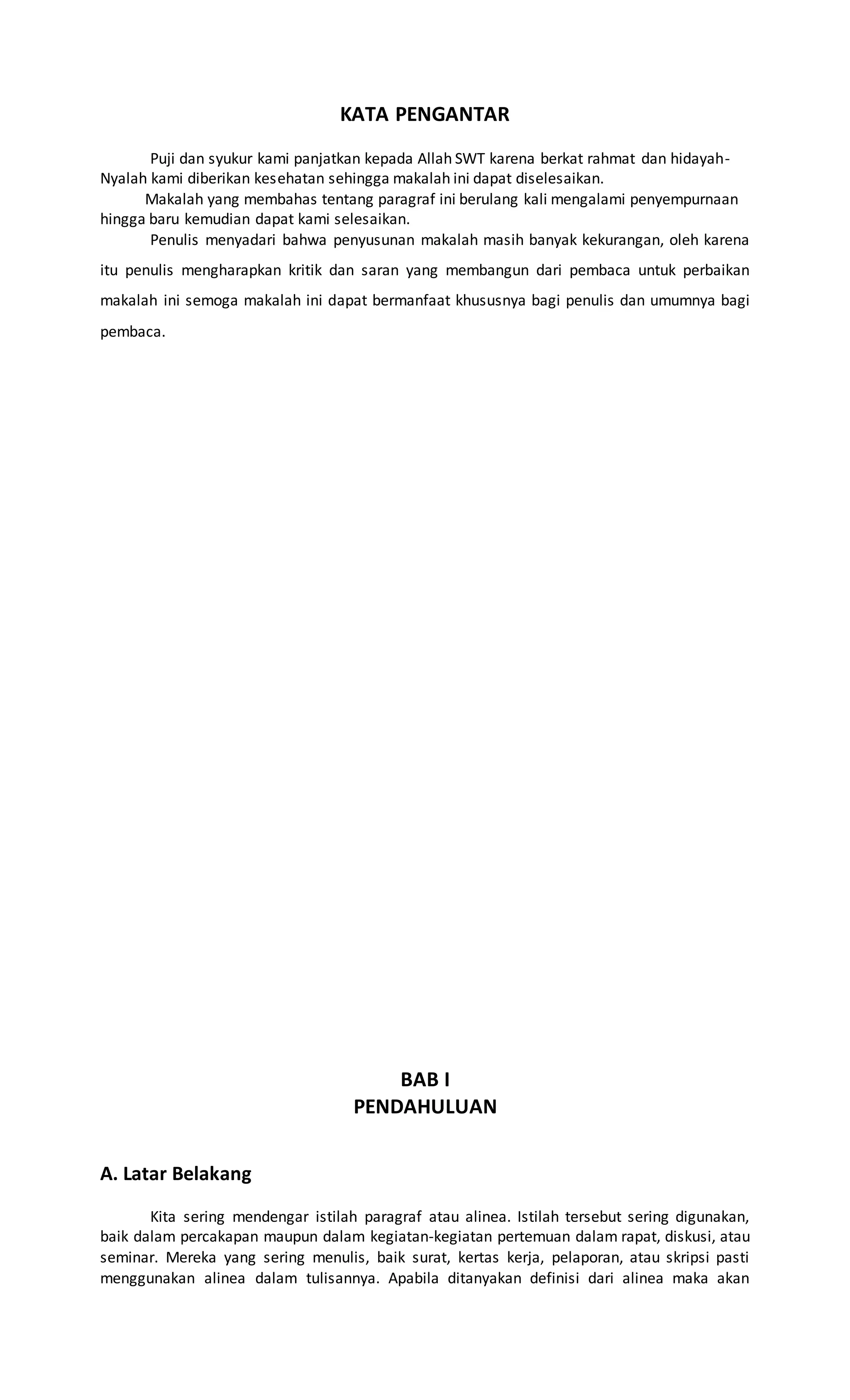 Kata pengantar | PDF