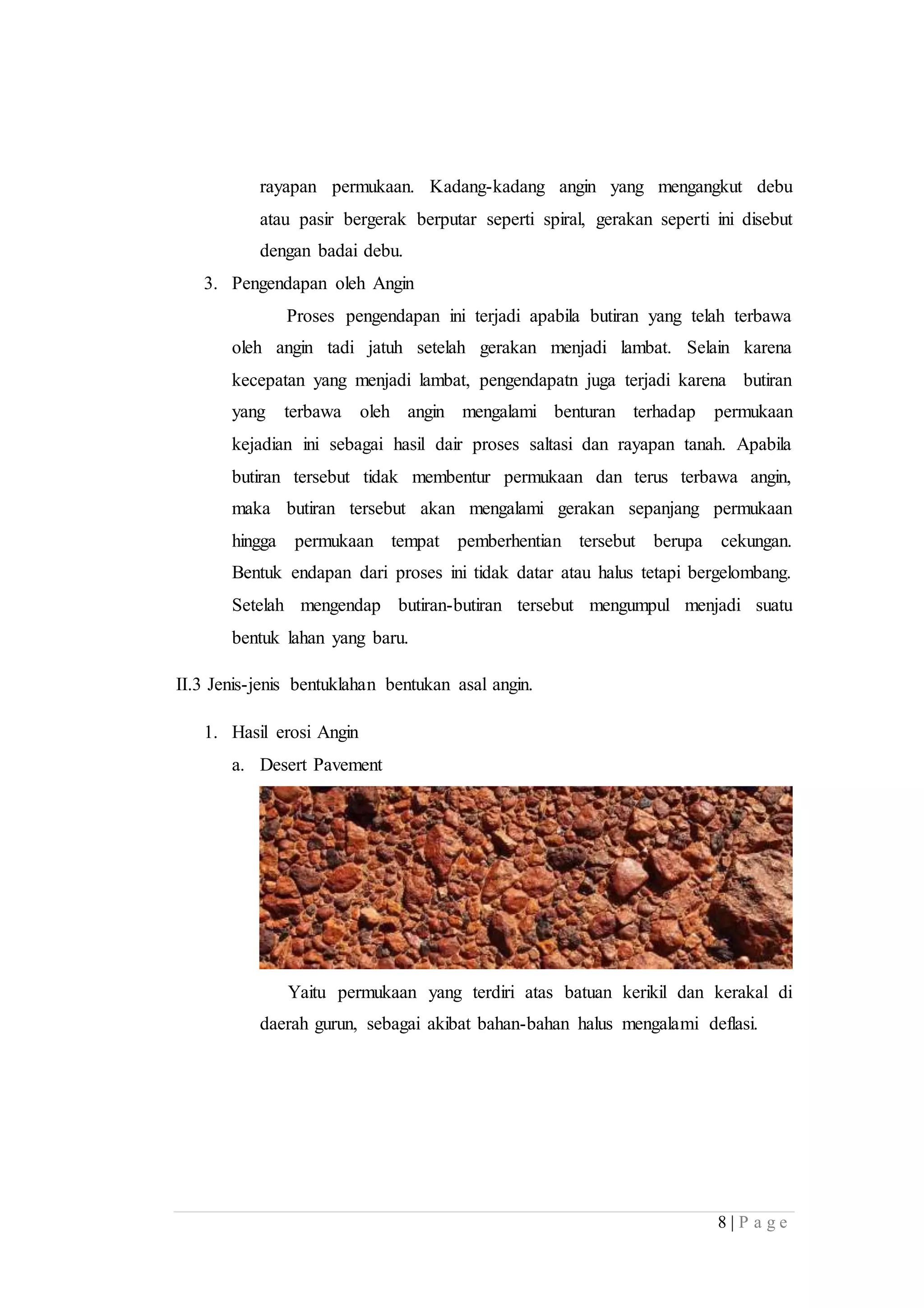 Materi MK Geomorfologi Dasar Mengenai Bentuklahan Bentukan Asal Angin ...