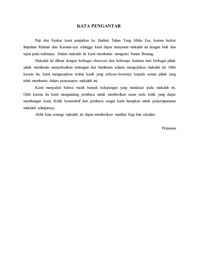 Kata pengantar | DOCX