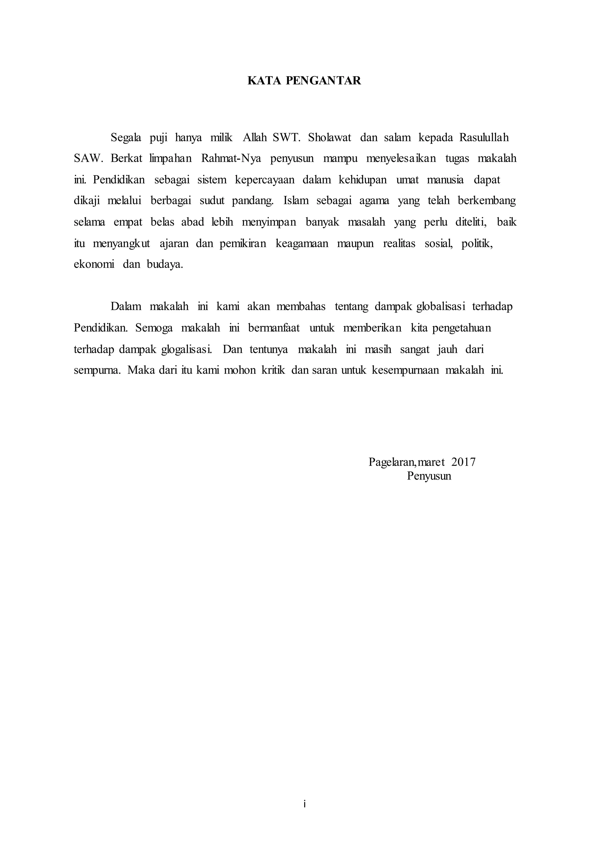 Kata pengantar | PDF