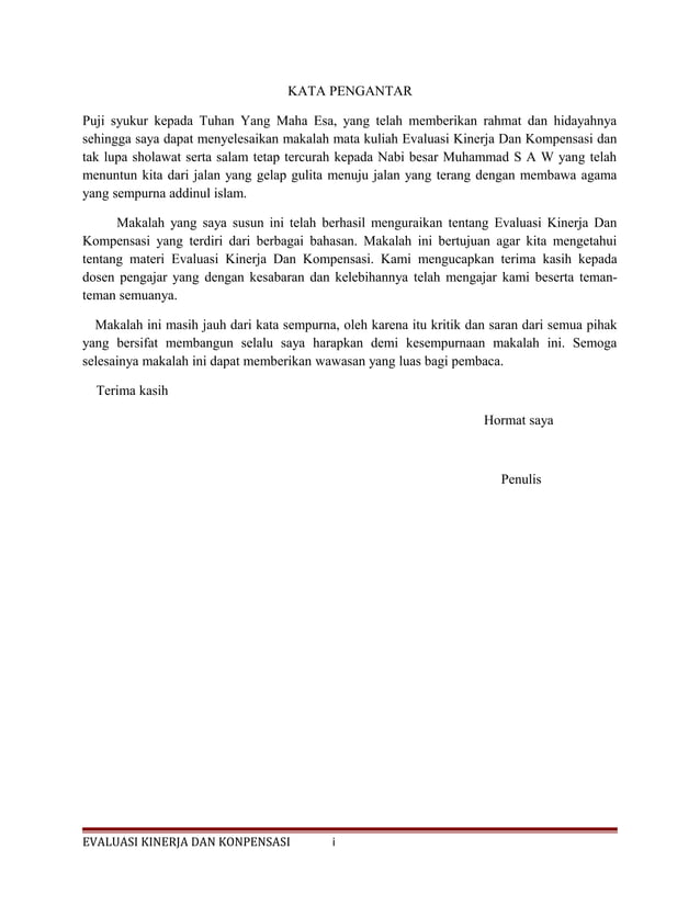 Kata pengantar | DOC