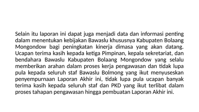 Kata Pengantar Laporan Akhir Divisi Pptx
