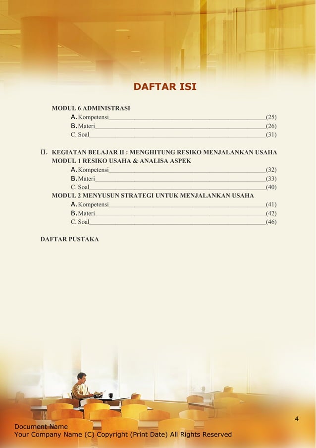 Kata pengantar & daftar isi | DOC