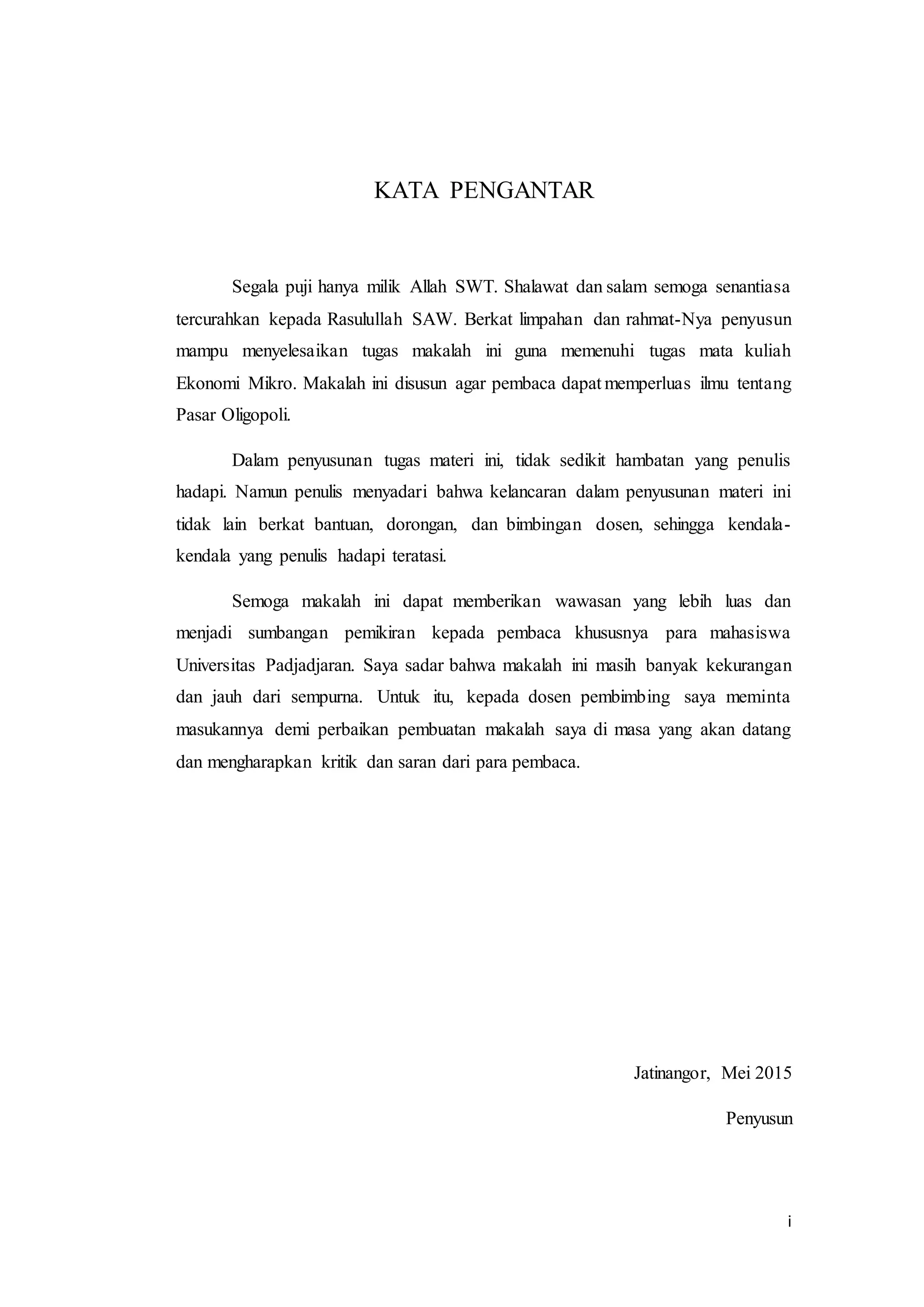 Kata pengantar & daftar isi | DOCX