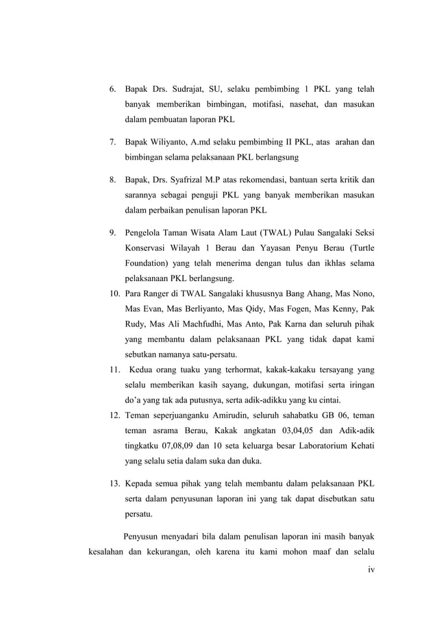 Kata pengantar pkl | DOC