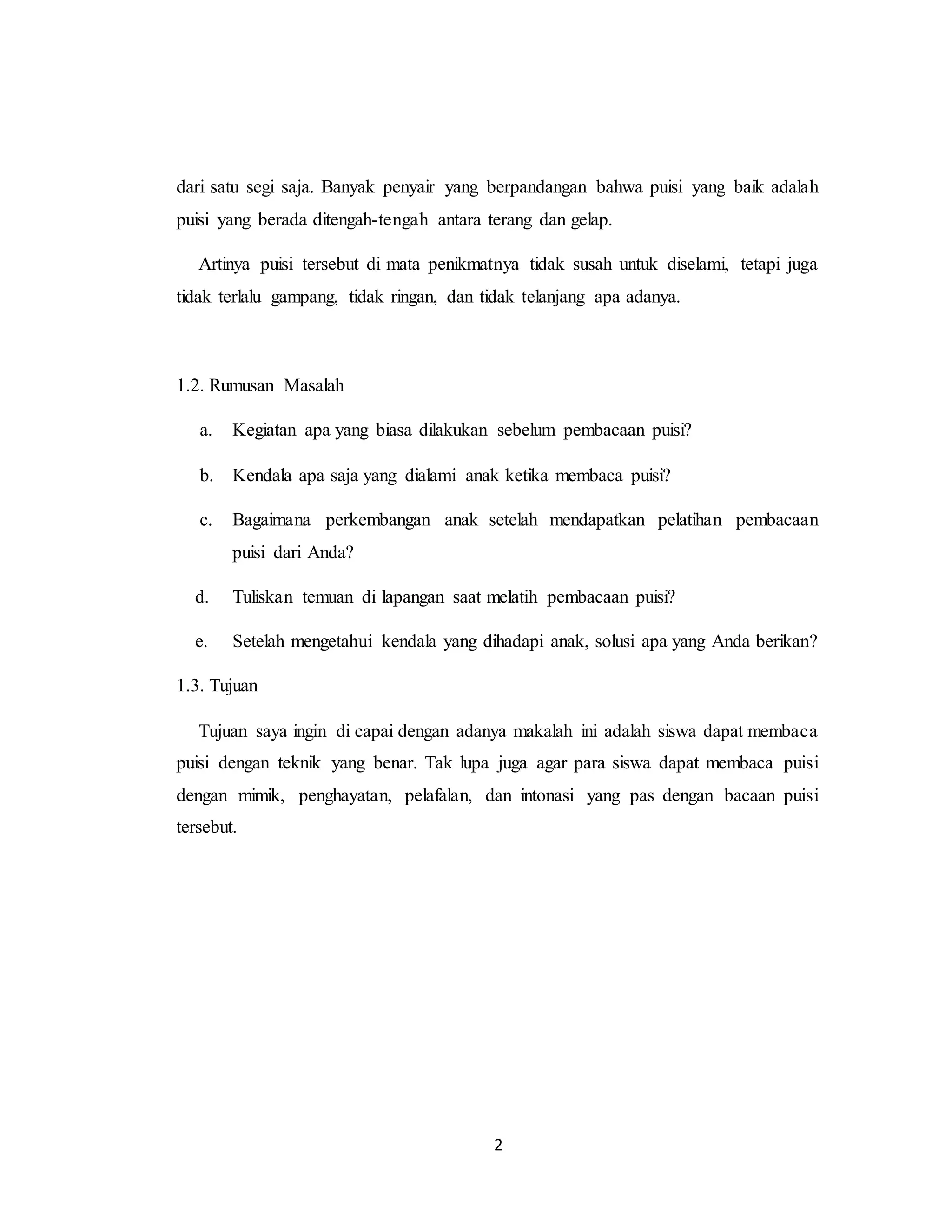 pengembangan keterampilan membaca | DOCX