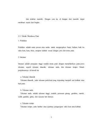 pengembangan keterampilan membaca | DOCX