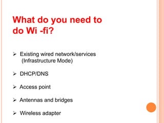 Wi-Fi Tecnology | PPT