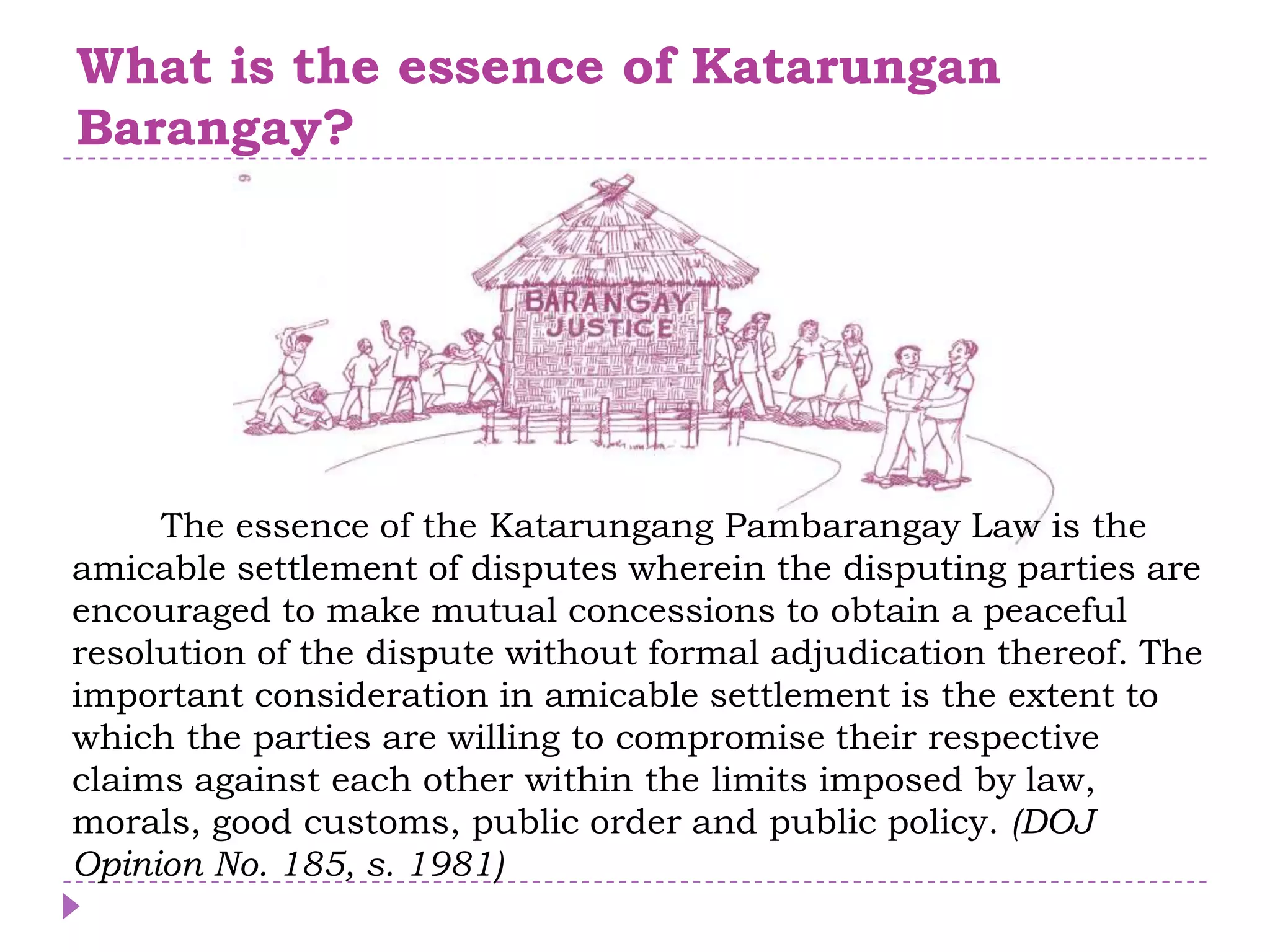 Katarungang Pambarangay | PPTX