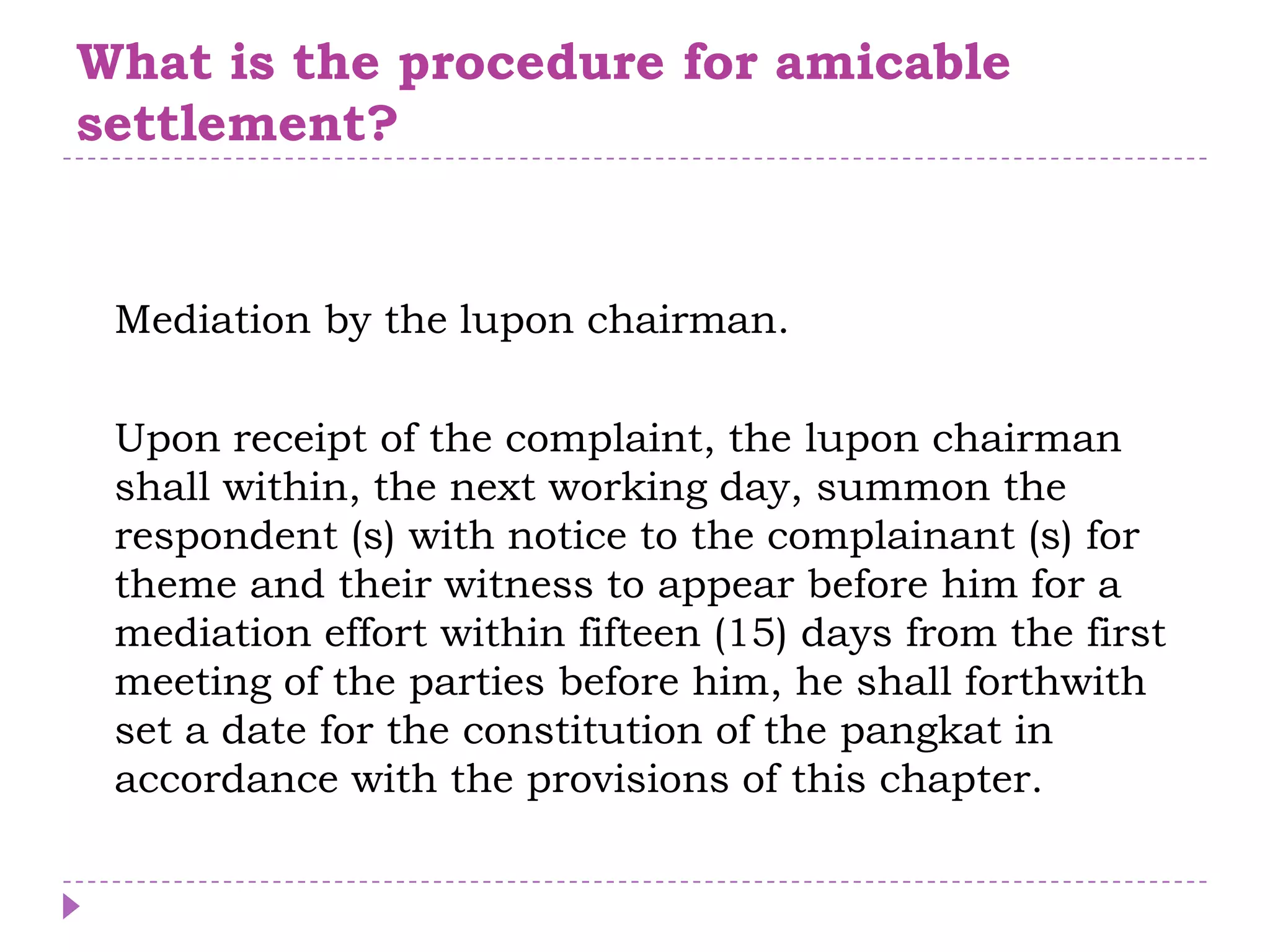 Katarungang Pambarangay | PPTX