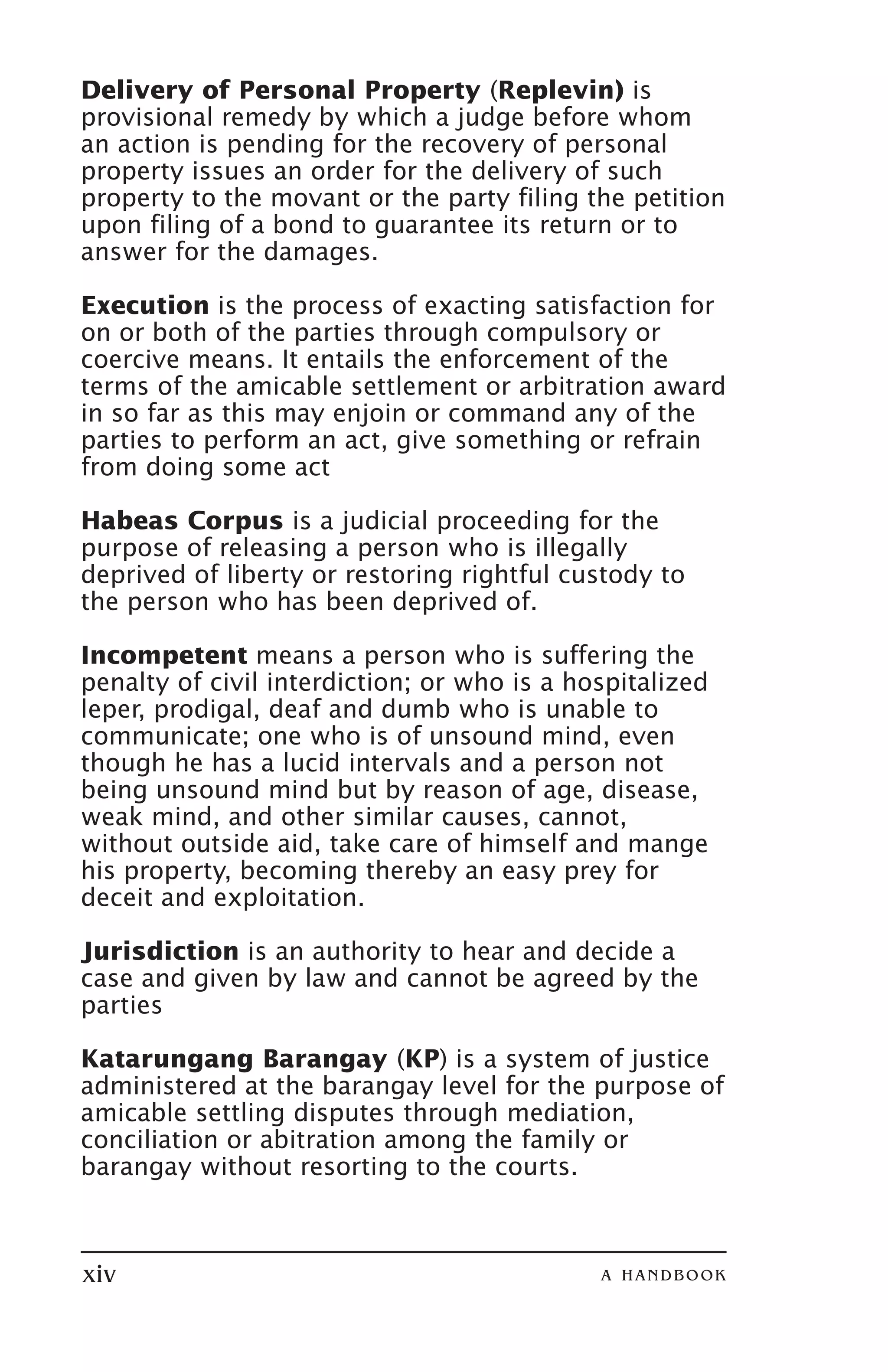 Katarungang pambarangay handbook 0 | PDF