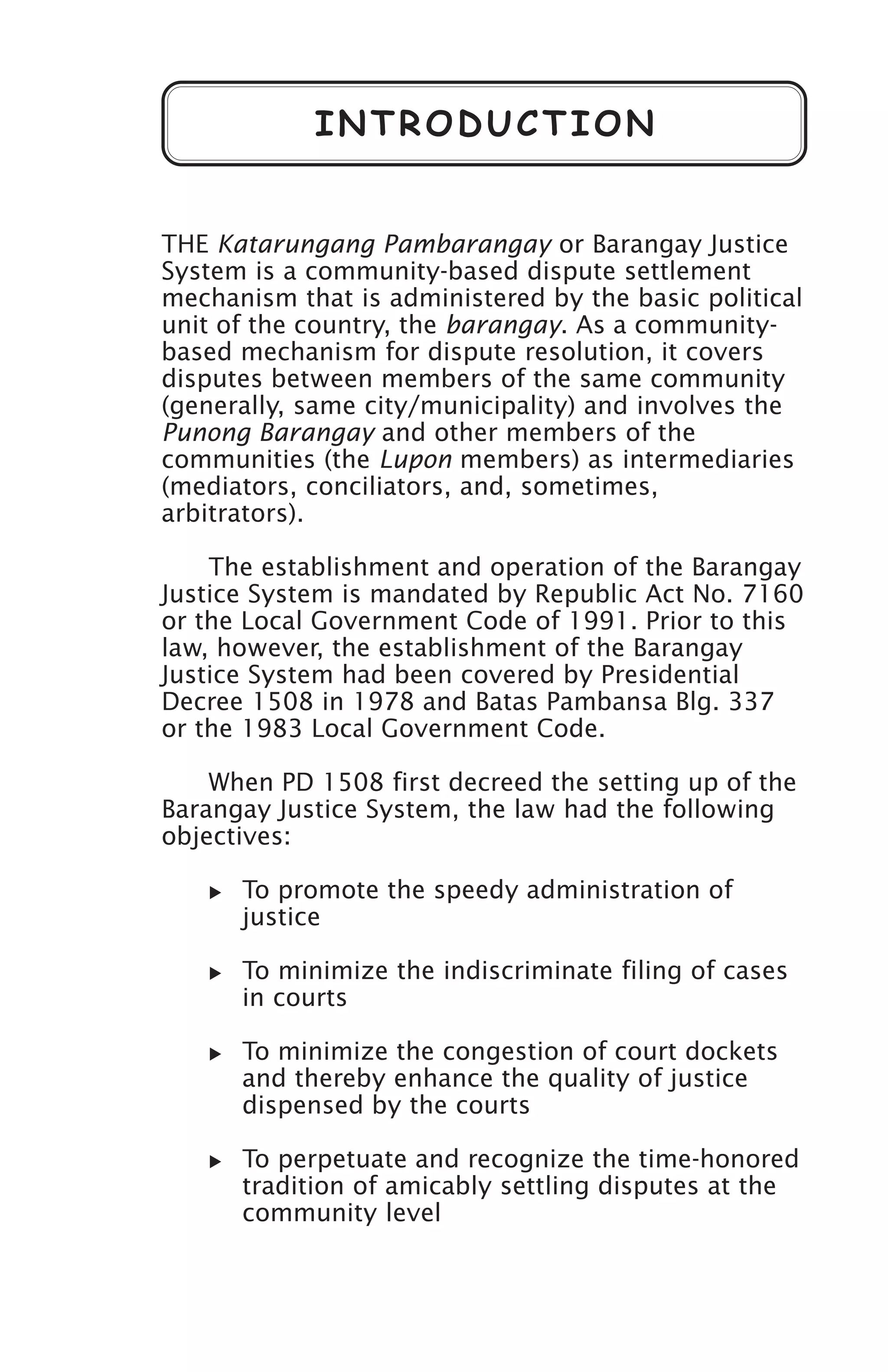 Katarungang pambarangay handbook 0 | PDF