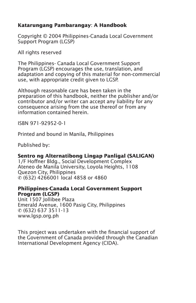 Katarungang pambarangay handbook 0 | PDF