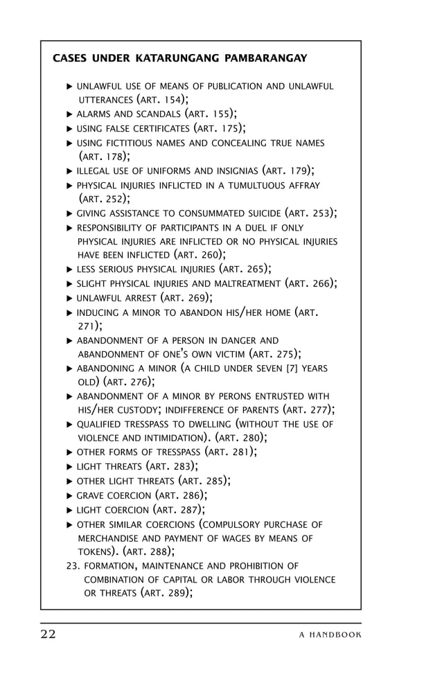 Katarungang pambarangay handbook 0 | PDF