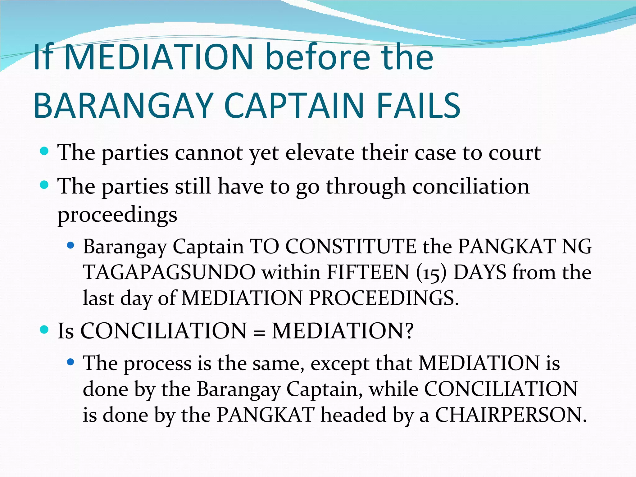 Katarungang pambarangay | PPT
