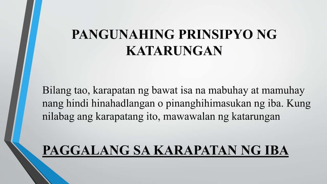 Esp 9 Katarungang Panlipunan