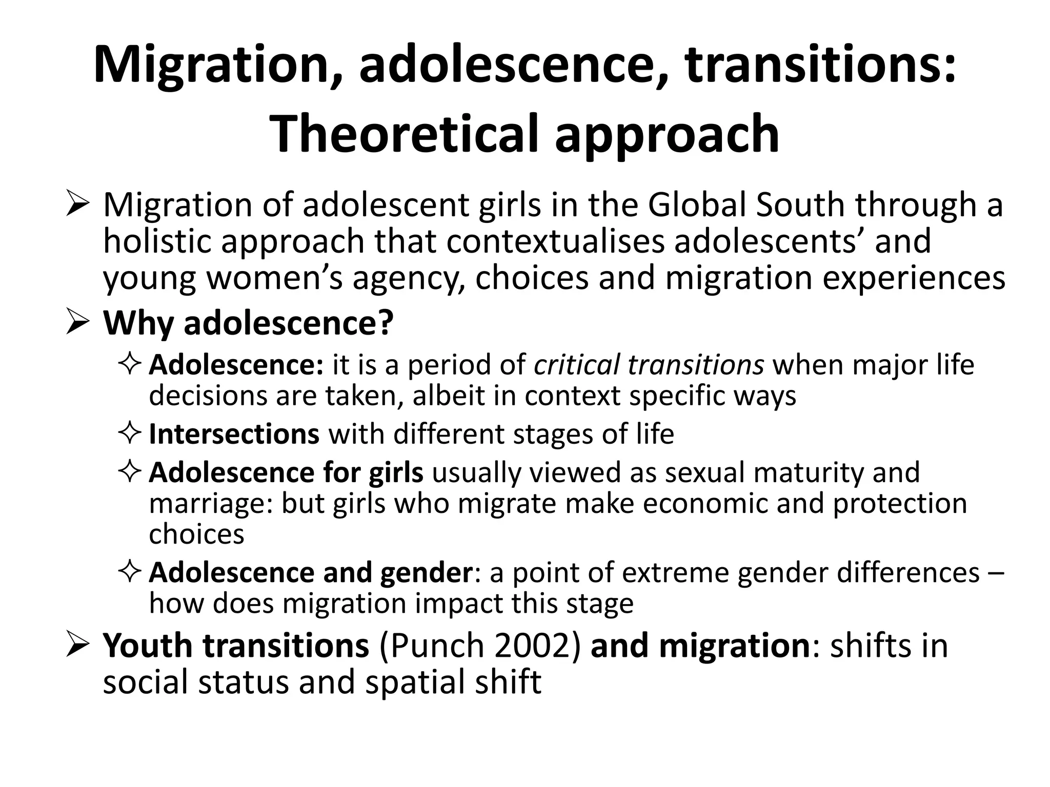 No choice or no chance? Decision-making and narratives of migration ...