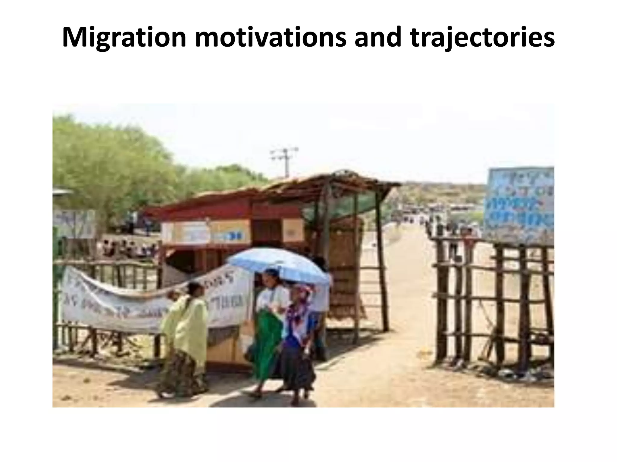 No choice or no chance? Decision-making and narratives of migration among Eritrean and Ethiopian ...