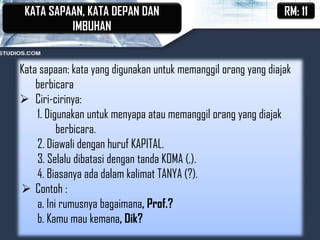Kata Sapaan, Kata Depan-dll | PPTX