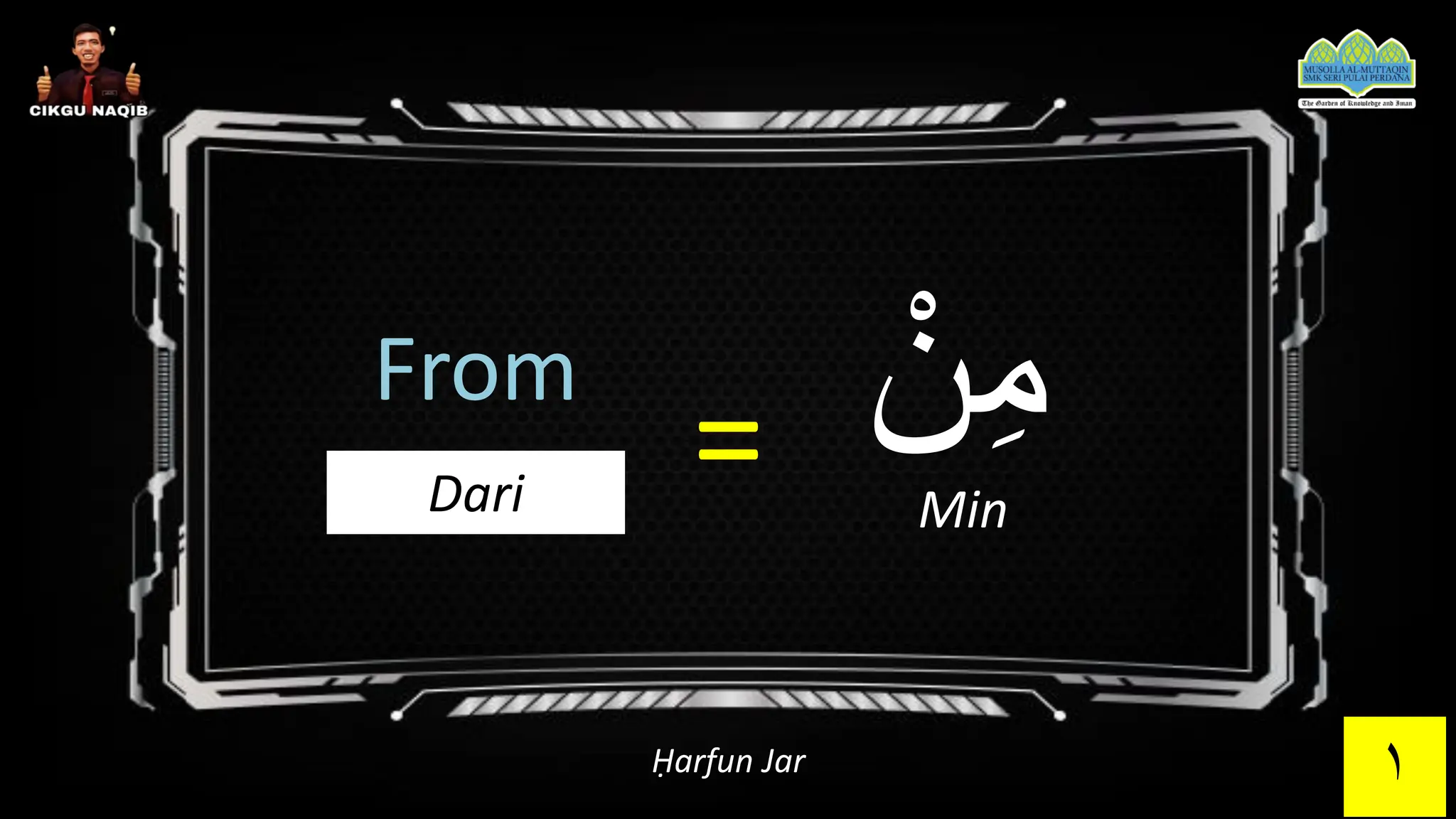 Kata Sendi (حرف جر) & (حرف العطف) Kata Hubung - Prepositions ...
