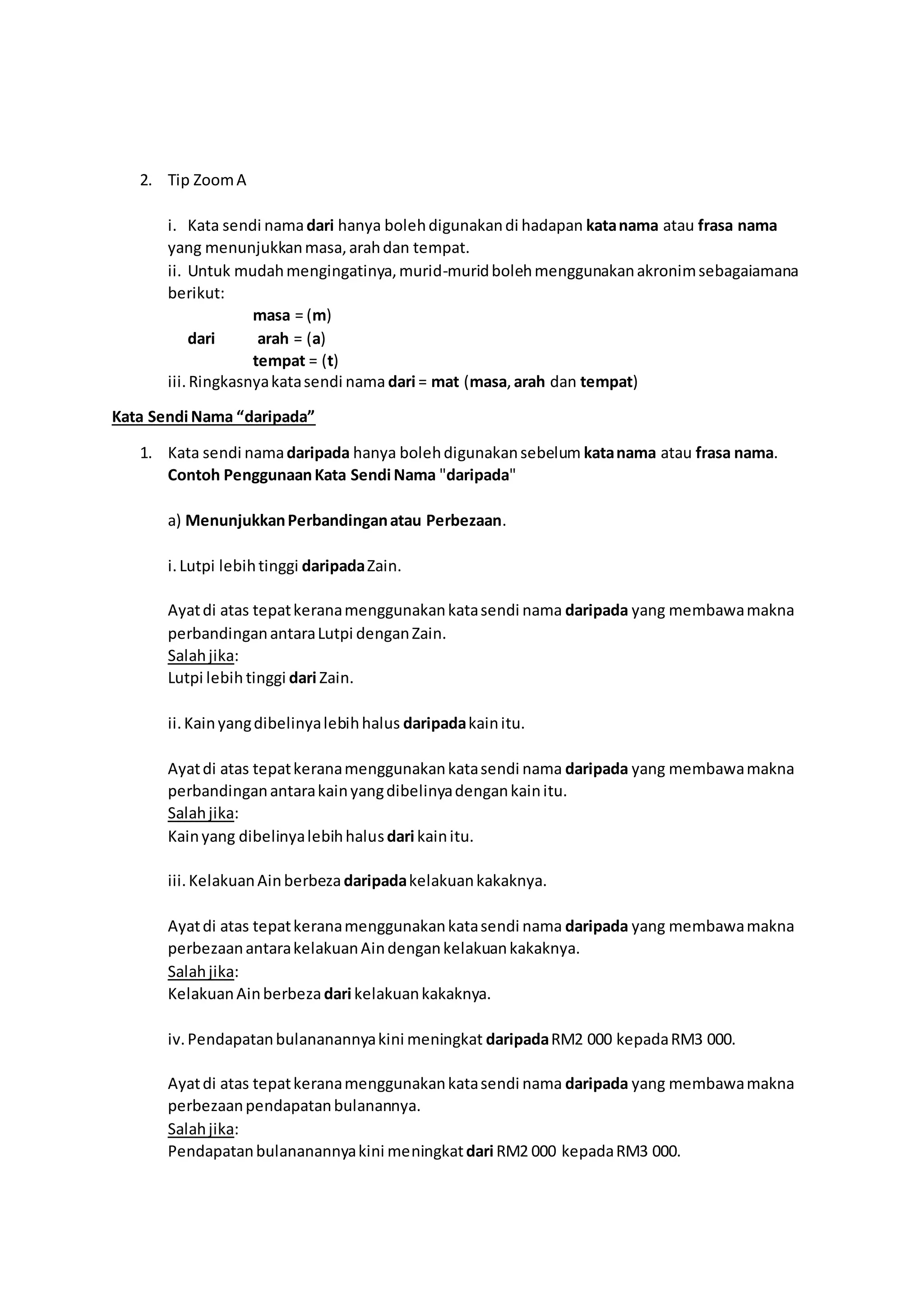 Kata sendi nama | DOCX