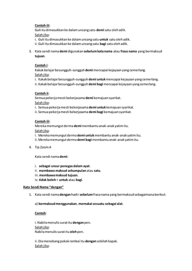 Kata sendi nama | DOCX