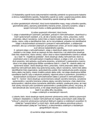 Katastrálny zákon | RTF
