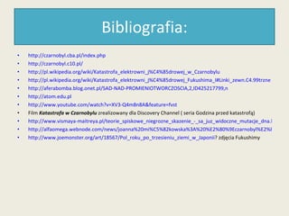 Katastrofa elektrowni atomowej: Czarnobyl i Fukushima- porównanie | PPT