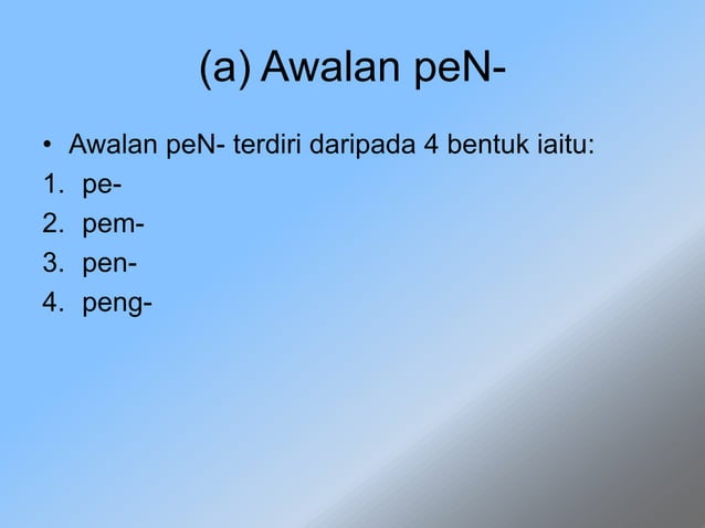 Kata terbitan | PPSX