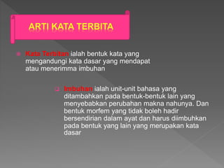 Kata terbitan | PPTX