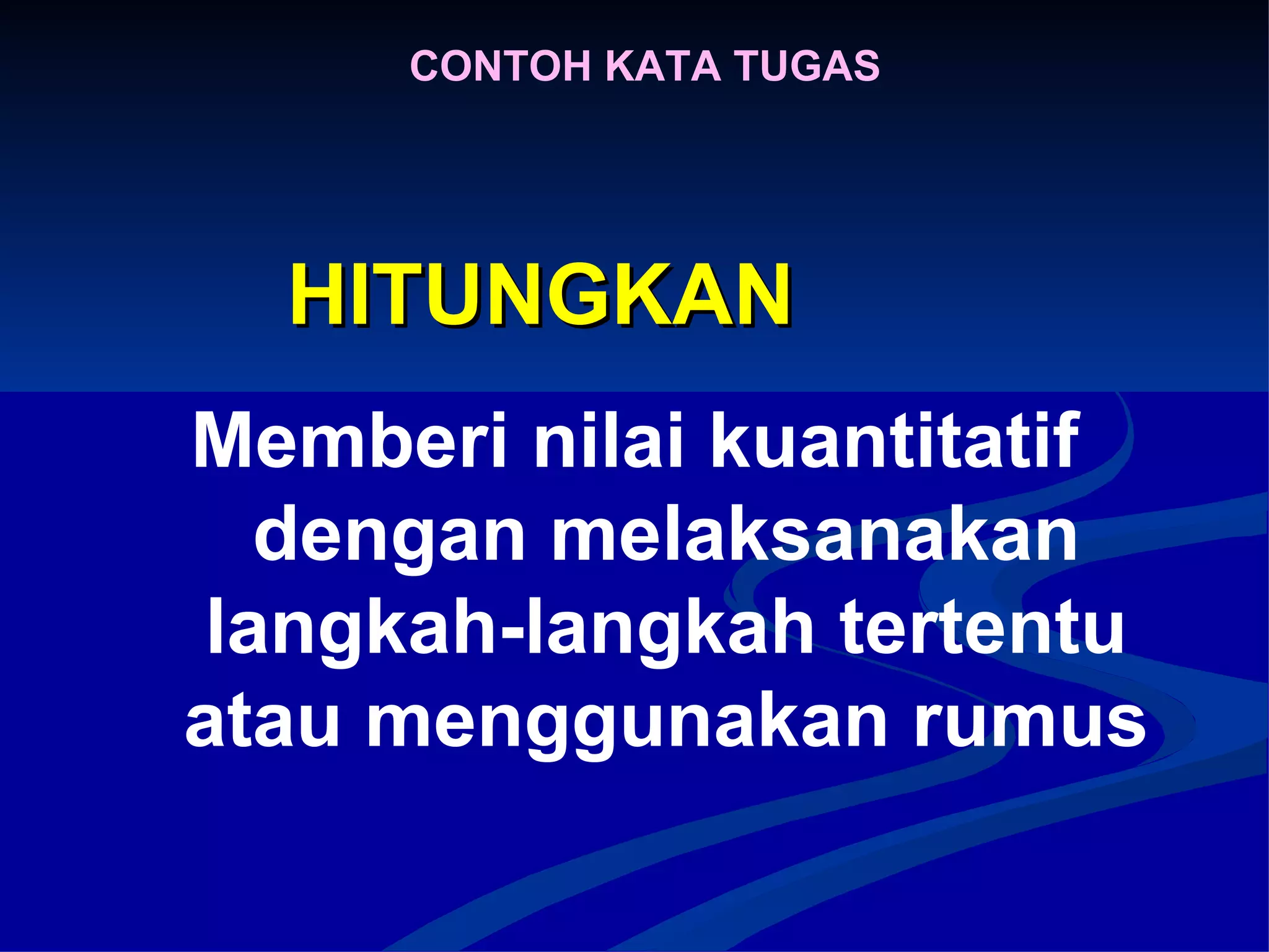 Kata tugas | PPT