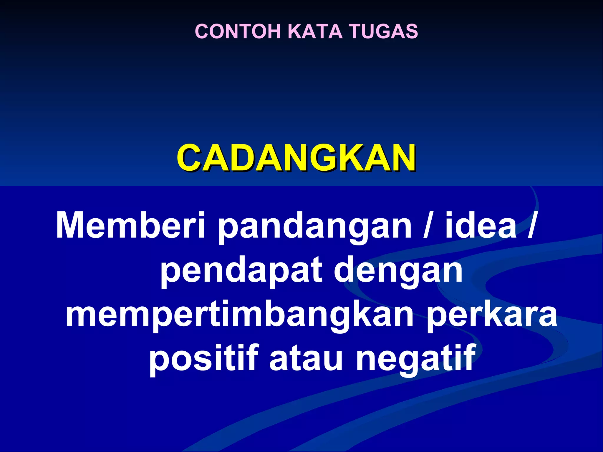 Kata tugas | PPT